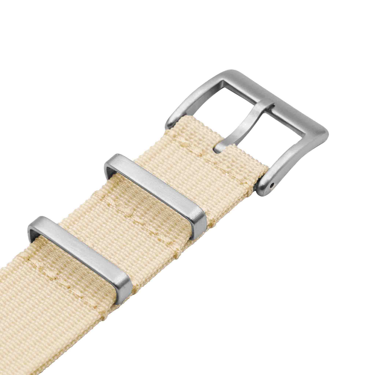 The Rib NATO Strap - Cotton Cream – Band & Bezel